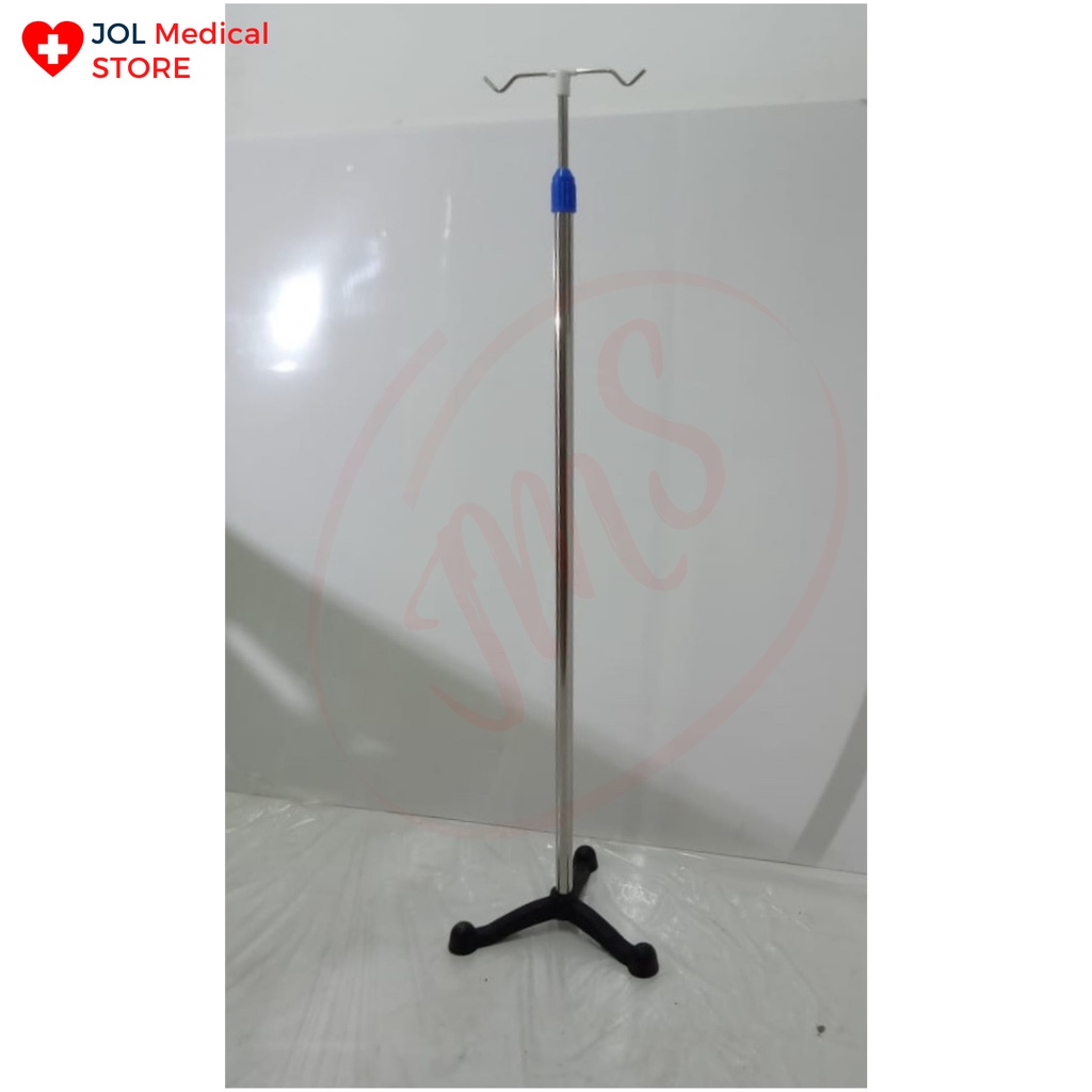 Jual Tiang Infus Portable Kaki 3 kaki 5 Pakai Roda Besi Kuat Standar ...