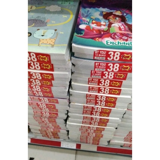 Jual Buku Tulis Murah 38 Lembar ( 1 pak isi 10 buku ) | Shopee Indonesia