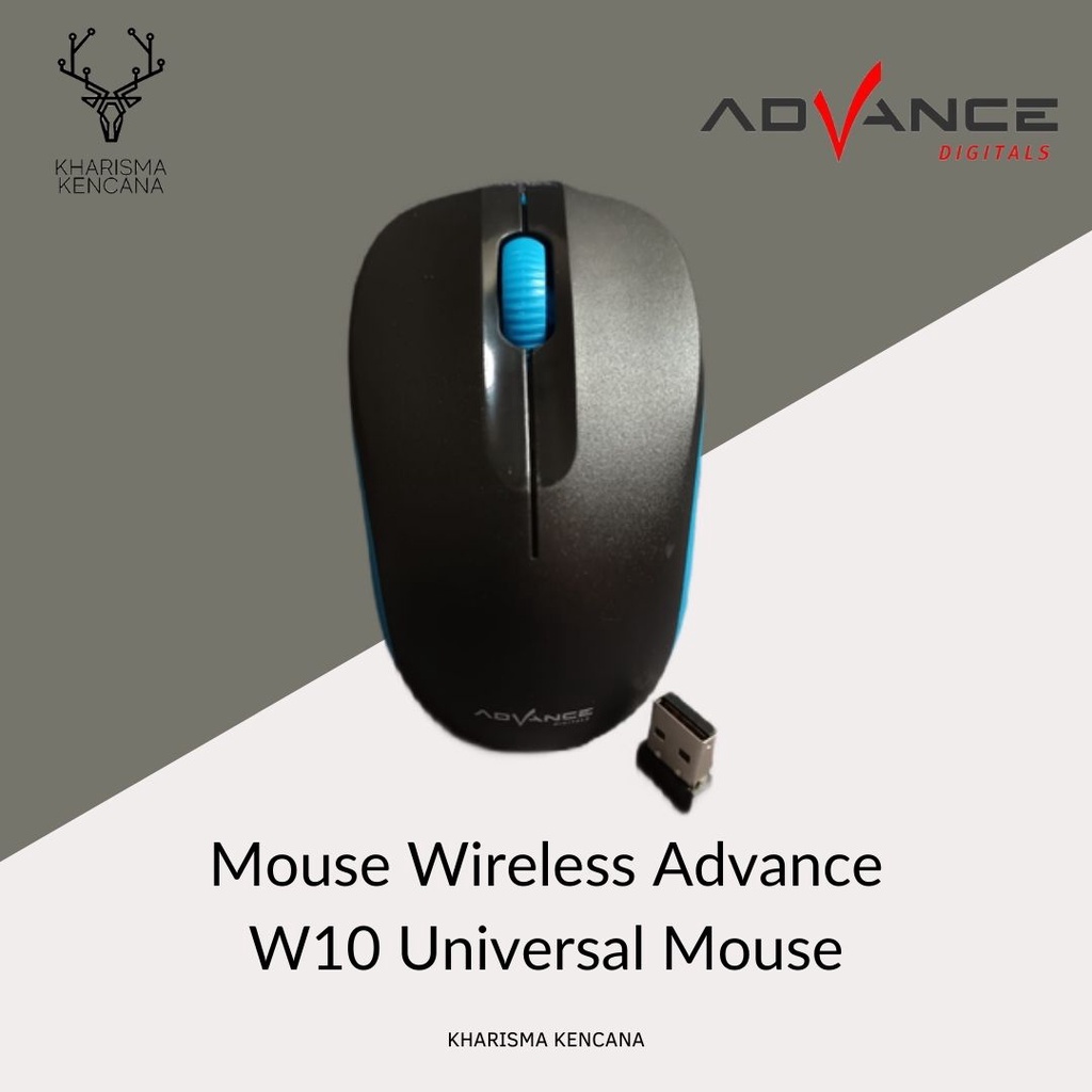 Jual Mouse Wireless Advance W10 Universal Mouse | Shopee Indonesia