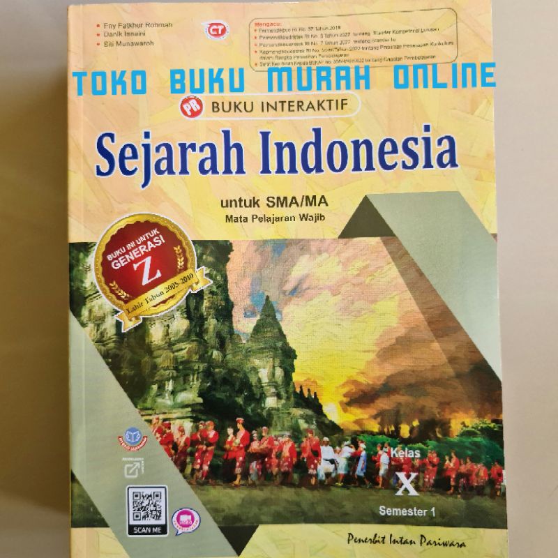 Jual Buku kurikulum merdeka belajar lks pr interaktif sejarah indonesia kelas X,10 semester 1 ...
