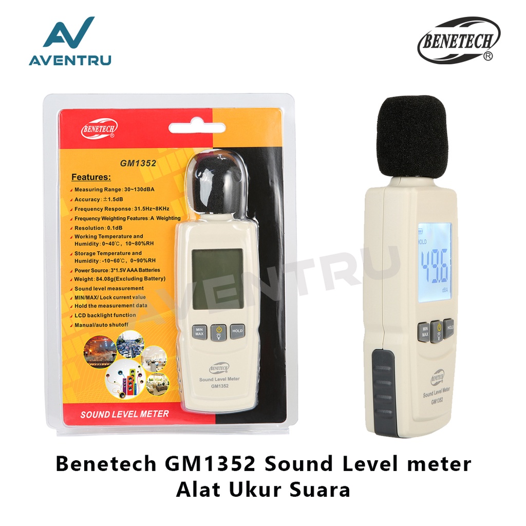 Jual Benetech Sound Level Meter Noise Tester Desibel Decibel Meter Alat ...