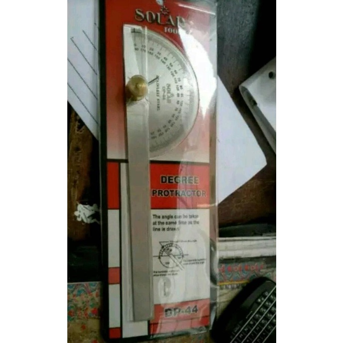 Jual Degree Protractor SOLAR DP-44 / Penggaris Sudut / Bujur Derajat ...