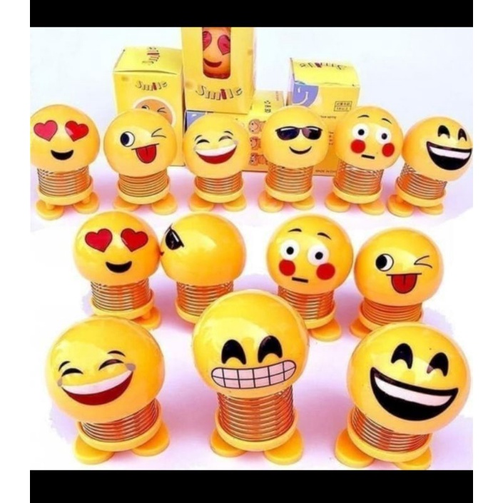 Jual Boneka mobil EMOTICON shaking head goyang kepala dashboard car ...