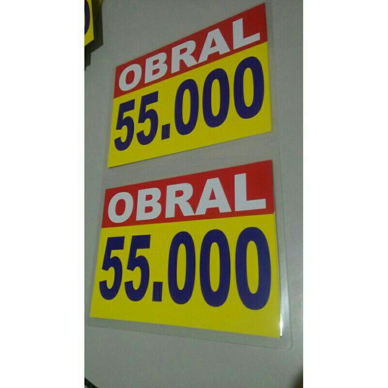 Jual Harga Obral Laminating /1Folio dapat 2 pcs / Hargaobral / Obralan ...