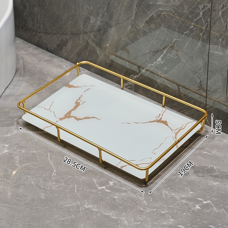 Jual Marble Tray Bernda Hitam Putih / Pajangan Dekorasi Nampan Alat ...