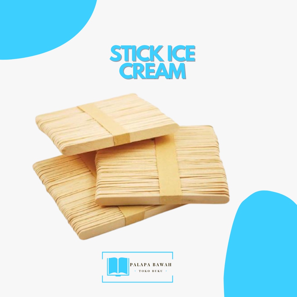 Jual ISI 50pcs STIK GAGANG KAYU ES KRIM/ STICK ICE CREAM/KAYU ES CREAM ...