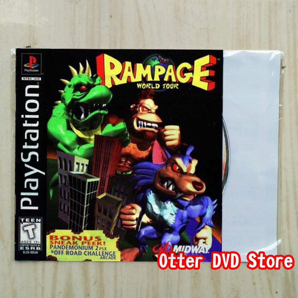 Jual Kaset CD Game Ps1 Ps 1 Rampage - World Tour | Shopee Indonesia