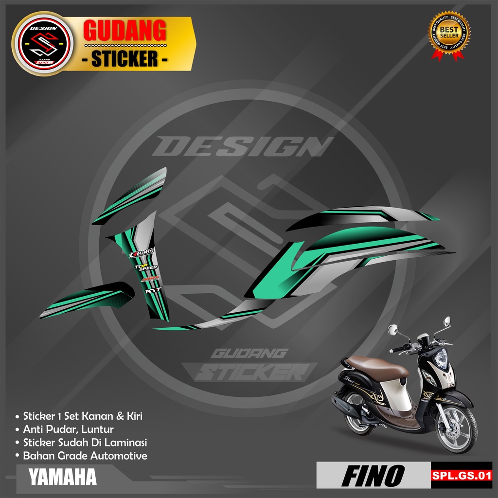 Jual Stiker Striping Lis FINO 125 - Sticker Striping Variasi Motor FINO ...