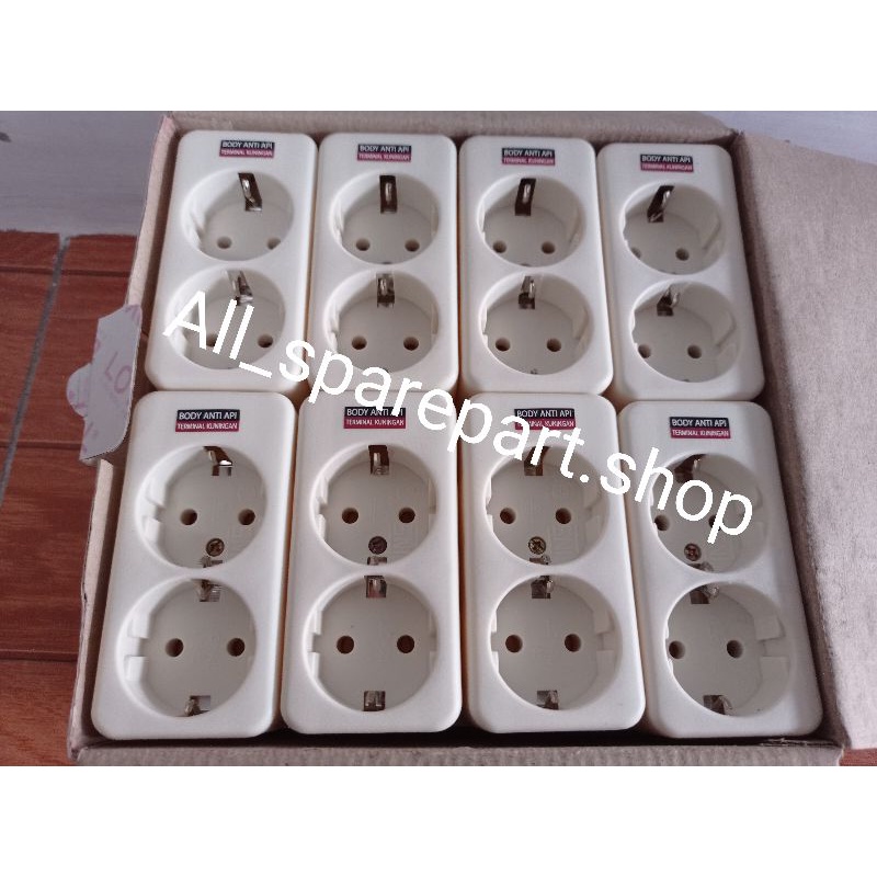 Jual Terminal listrik 2 lubang / colokan listrik / sambungan kuningan tahan panas | Shopee Indonesia
