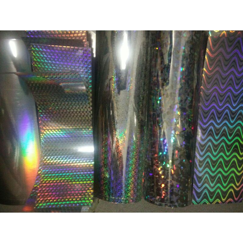 Jual Stiker hologram, skotlet, silver, 3D, motif kaca pecah ukr 10 x ...