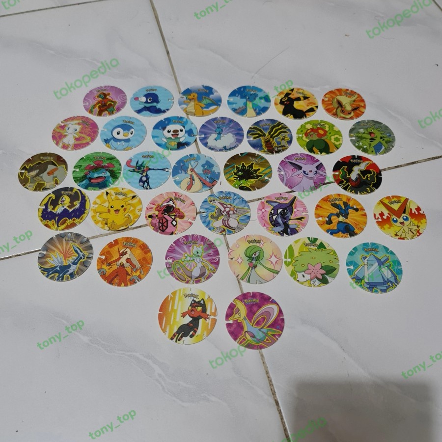 Jual Pokemon Tazos Coin Spin Chiki 2021 Mainan Anak Koleksi Pikachu Per ...