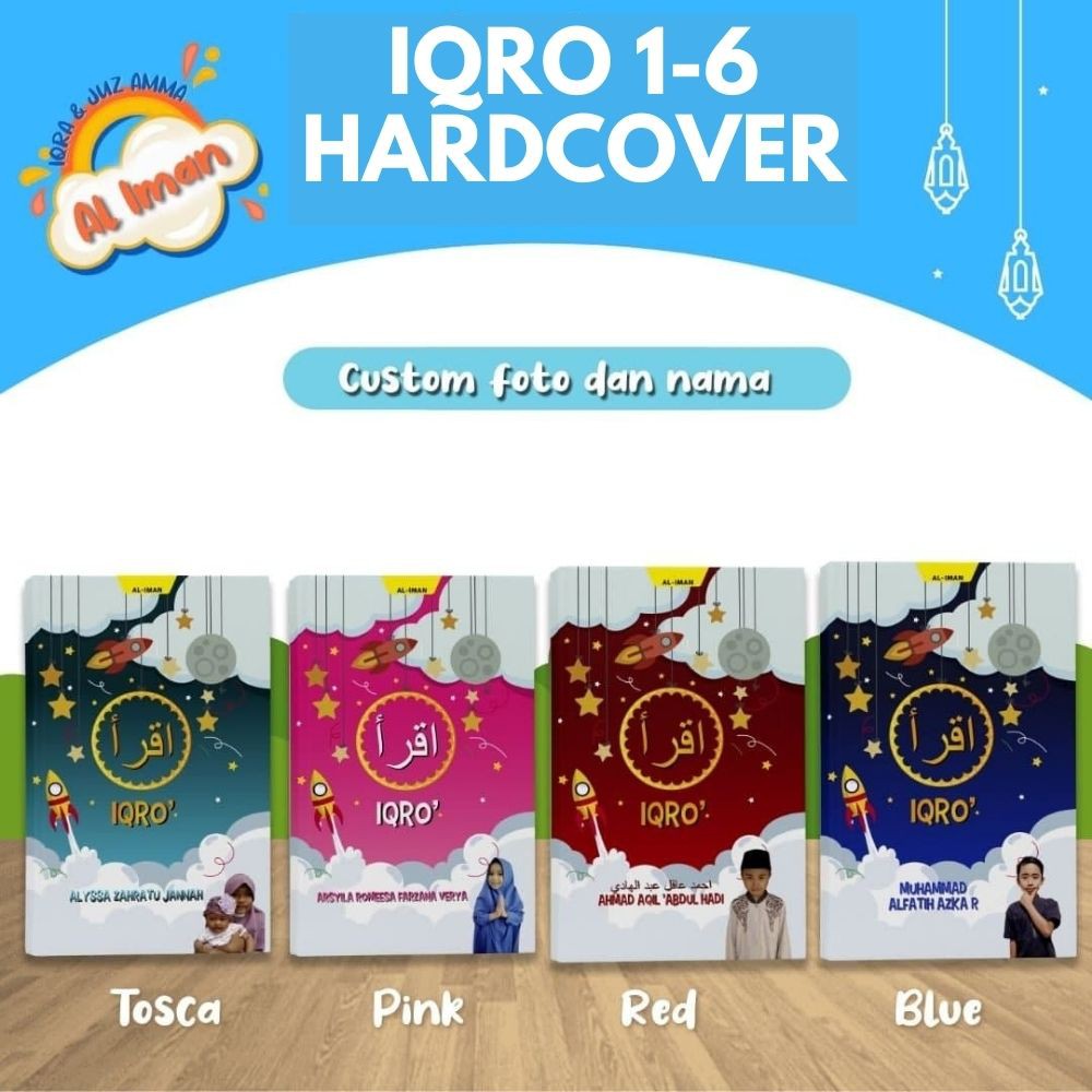 Jual (HARDCOVER) IQRO CUSTOM - BISA CUSTOM NAMA DAN FOTO - IQRA BESAR ...