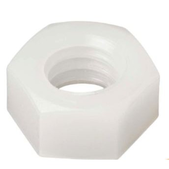 Jual mur M2 M2.5 M3 M4 M5 M6 M8 M10 white plastik nilon nylon Hex Nut Insert Lock Screw Fastener ...