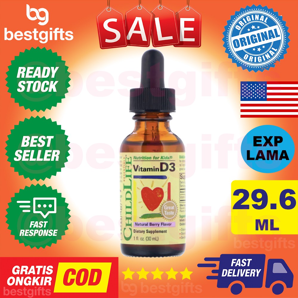 Jual CHILDLIFE CHILD LIFE VITAMIN D3 500 IU VIT D MULTI VITAMIN ...