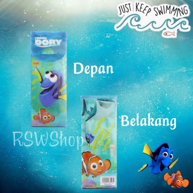 Jual Kotak Pensil Karakter Dory/Nemo Warna Biru Bahan Mika Tebal ...