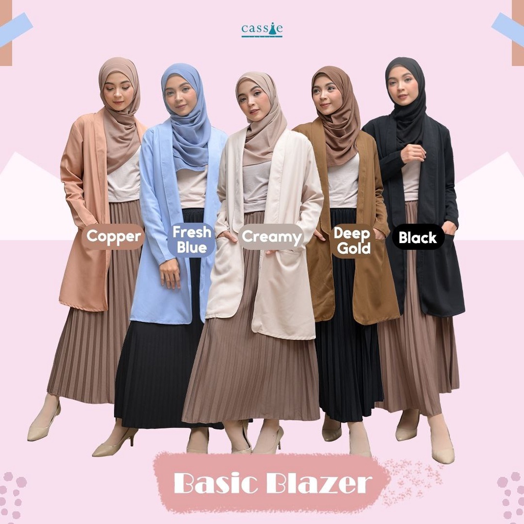 Jual (ORIGINAL) BASIC BLAZER BY CASSIE LABELS/ BLAZER FORMAL/ BLAZER PANJANG | Shopee Indonesia