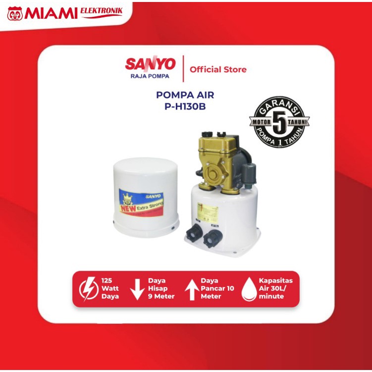 Jual SANYO P-H130B / PH130B Mesin Pompa Air Sanyo Otomatis - Shallow ...
