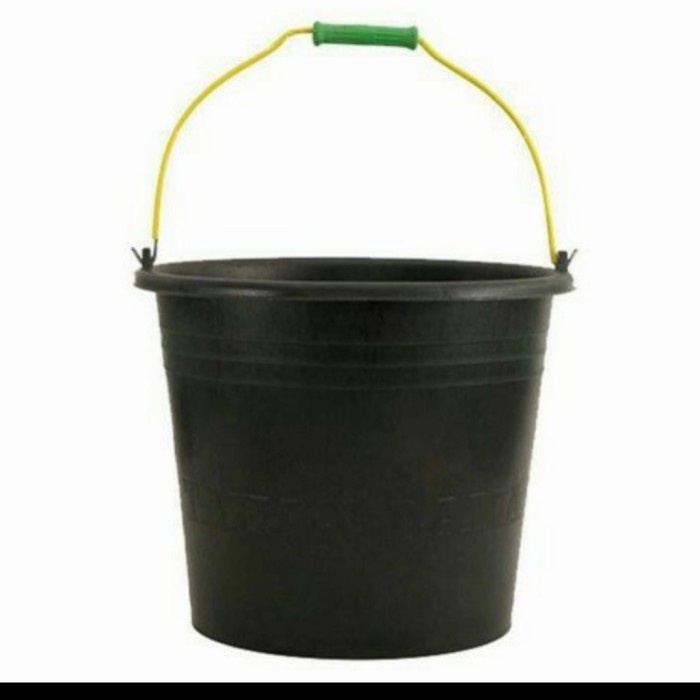 Jual Ember Plastik Hitam Gagang Kuning Kawat Awet Bucket Ember Kamar ...