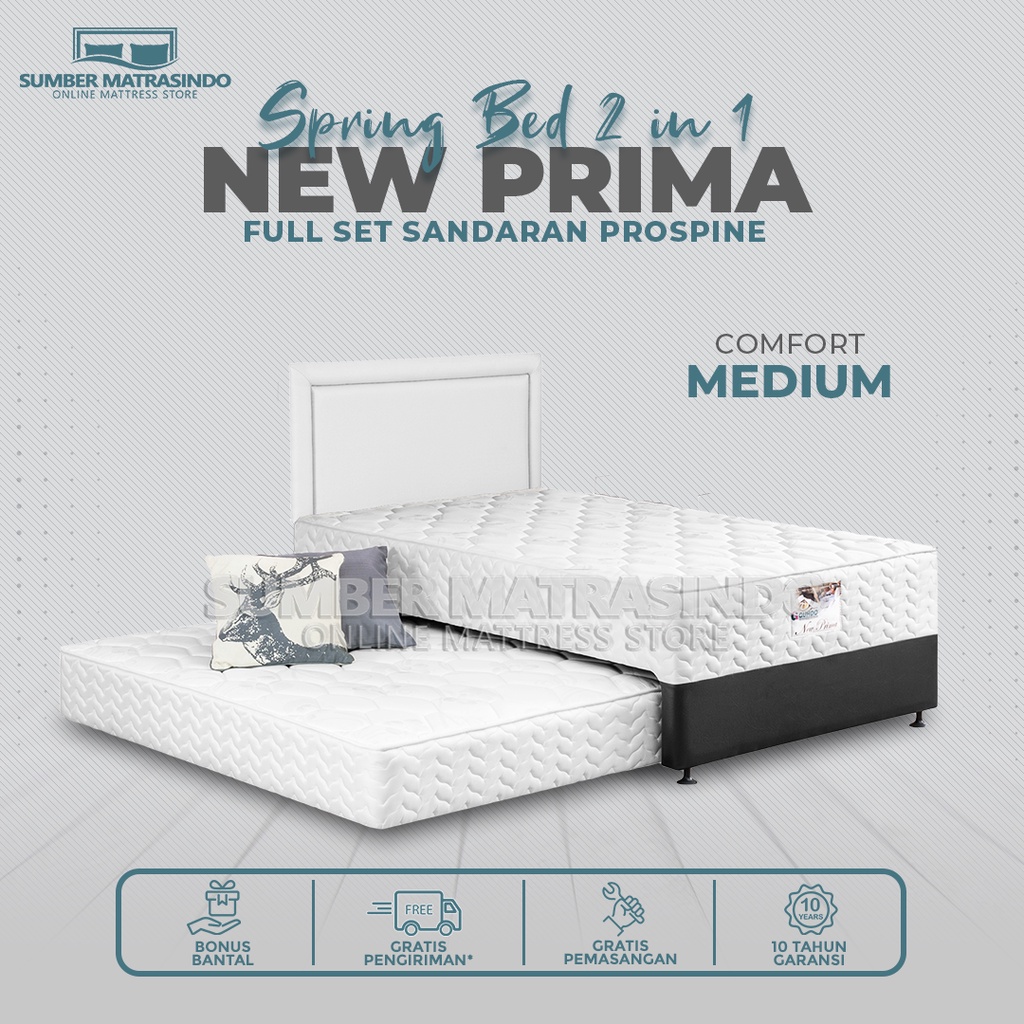 Jual Guhdo Spring Bed Sorong 2 in 1 New Prima Sandaran Prospine - FULL ...