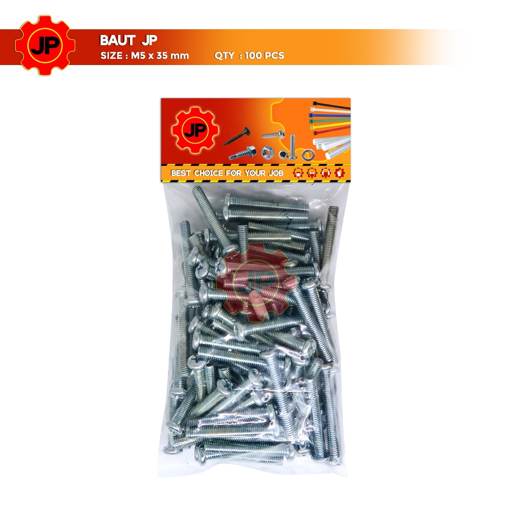 Jual BAUT JP M 5 x 35 MM - SEKRUP SKRUP BAUT JP 5x35 M5 x 35 ISI 100 ...