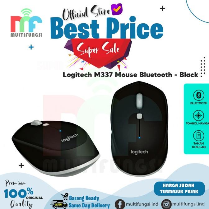 Jual Logitech Wireless Mouse Optical M337 Mouse Bluetooth Black Terlaris | Shopee Indonesia