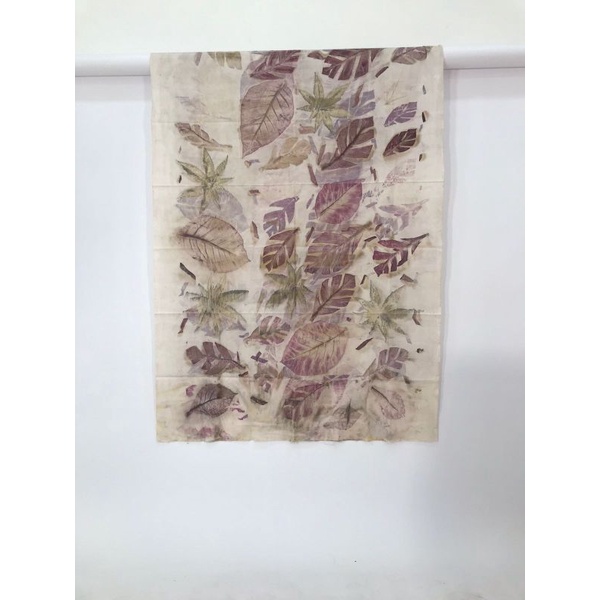 Jual Kain Ecoprint Fasnur Kreatif motif daun | Shopee Indonesia
