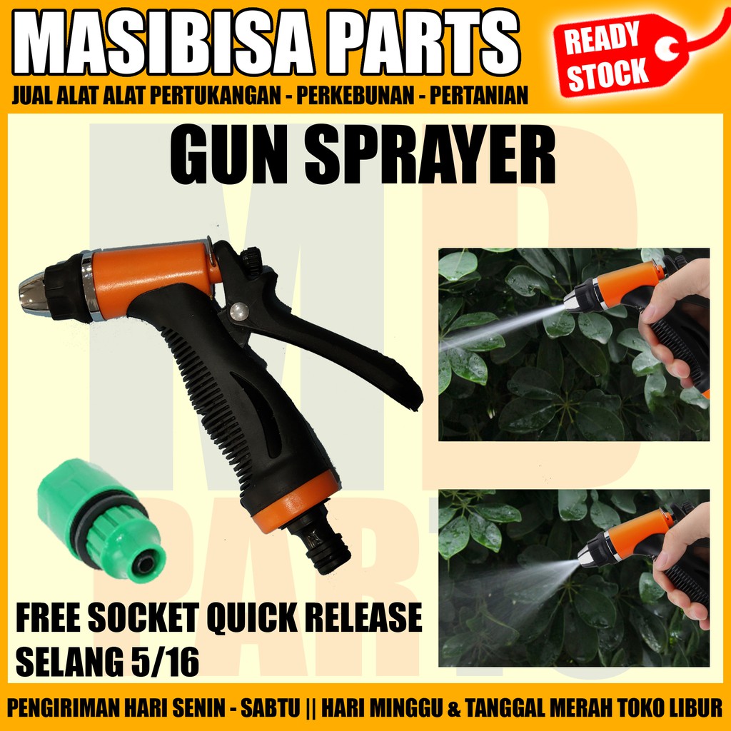 Jual SPRAYER GUN / TEMBAKAN AIR TAMAN / CUCI MOBIL / MOTOR / AC ...