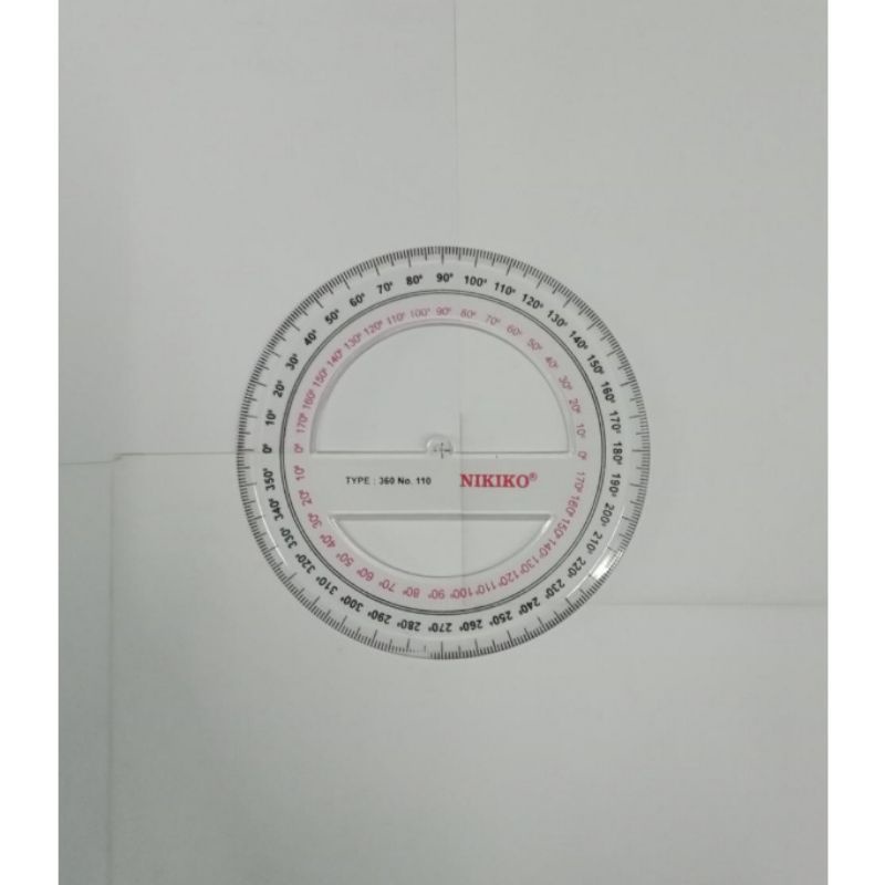 Jual Penggaris Busur Plastik Core Nikiko 360 derajat no.110 | Shopee ...