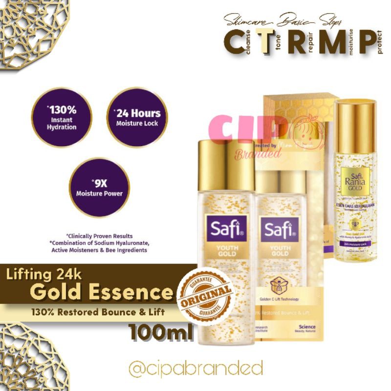 Jual Safi Malaysia | Safi Youth Gold Lifting 24K Gold Essence | Shopee ...