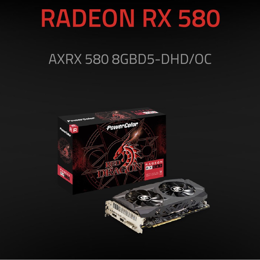 Jual VGA POWERCOLOR RX 580 8GB RED DRAGON | Shopee Indonesia