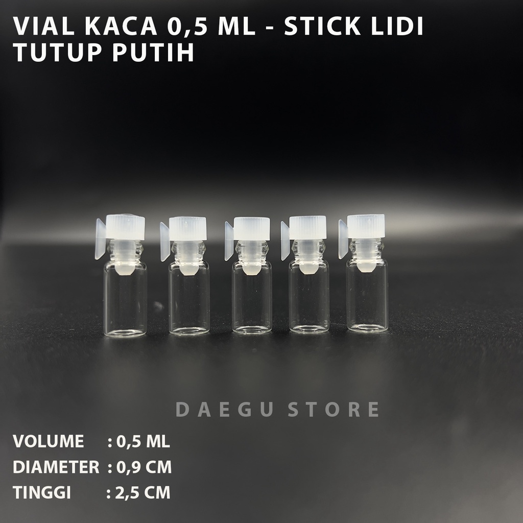 Jual Botol Vial 0,5ml Botol Kaca Tester Sample Parfum Model Stick ...