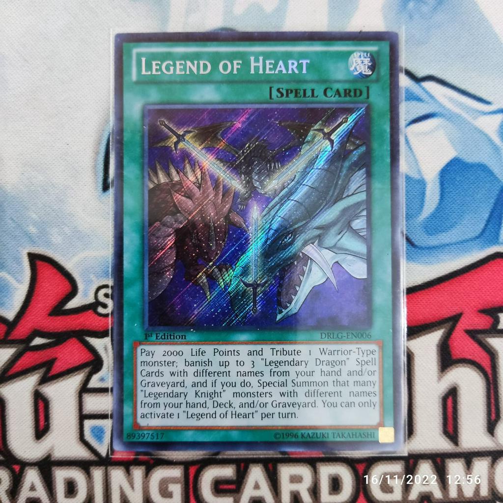 Jual yugioh legend of heart DRLG secret rare 1st original | Shopee ...