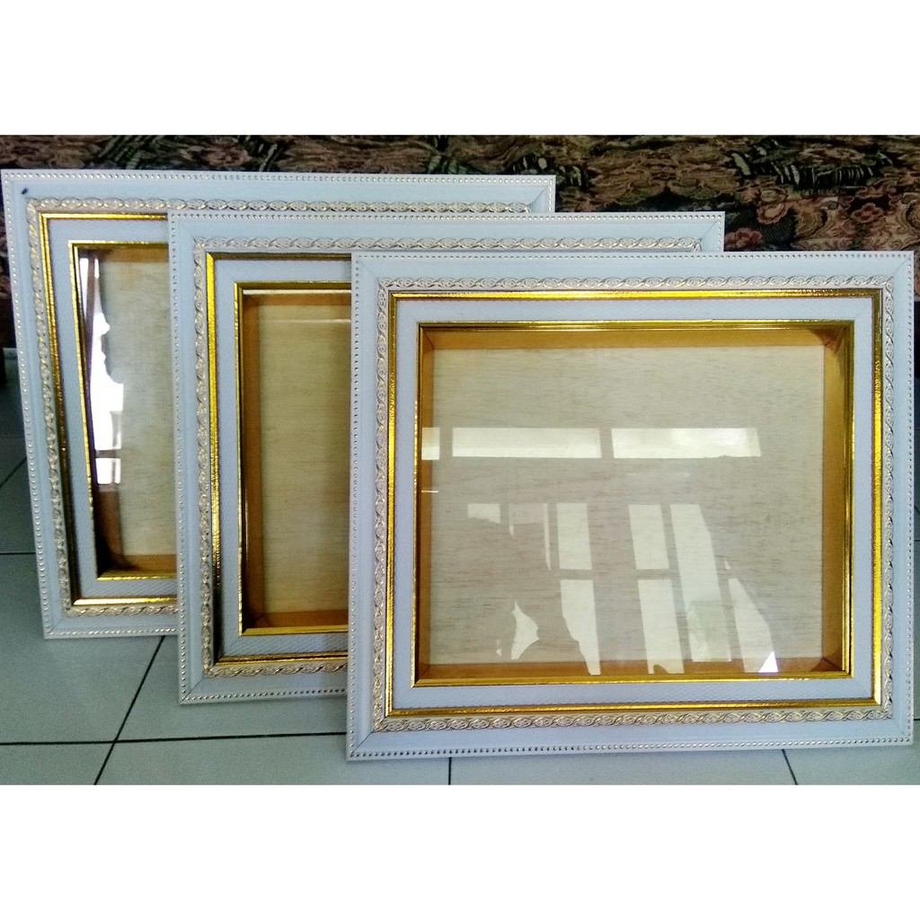 Jual Pigura / Frame Mahar 12R Ukir Putih | Shopee Indonesia