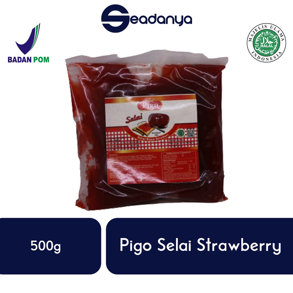 Jual Pigo Selai Strawberry 500g - Strawberry Filling - Isian Roti , Kue ...