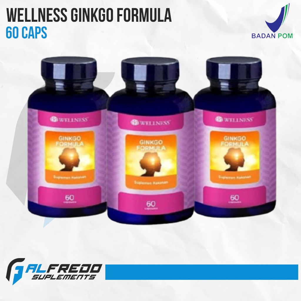 Jual Wellness Ginkgo Formula 60 Capsules Vitamin Otak Kapsul | Shopee Indonesia