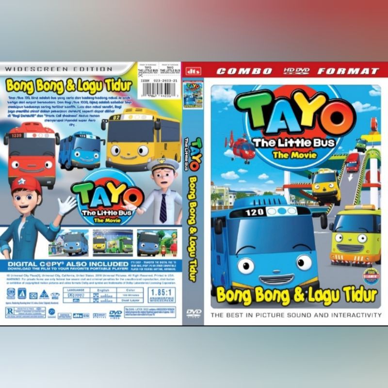 Jual Kaset film Animasi TAYO The Little Bus - Bong Bong & Lagu Tidur ...
