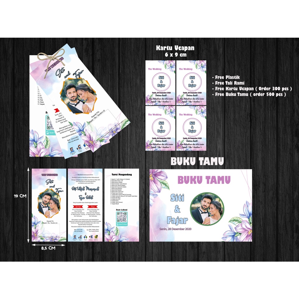 Jual Cetak Undangan Pernikahan Model Hand Tag | Shopee Indonesia