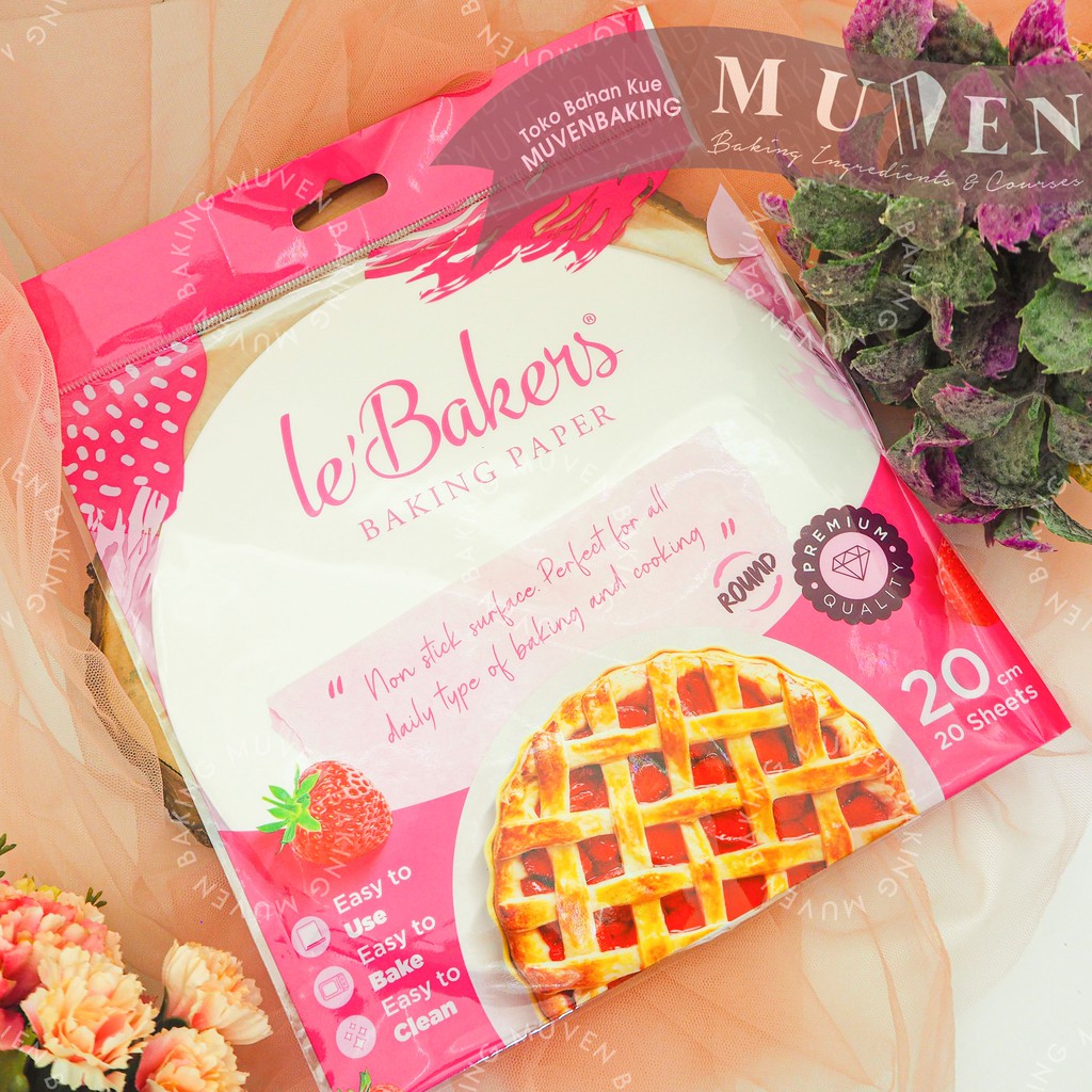 Jual LE BAKERS ROUND BAKING PAPER 20 Cm / PARCHMENT KERTAS BAKAR BULAT ...