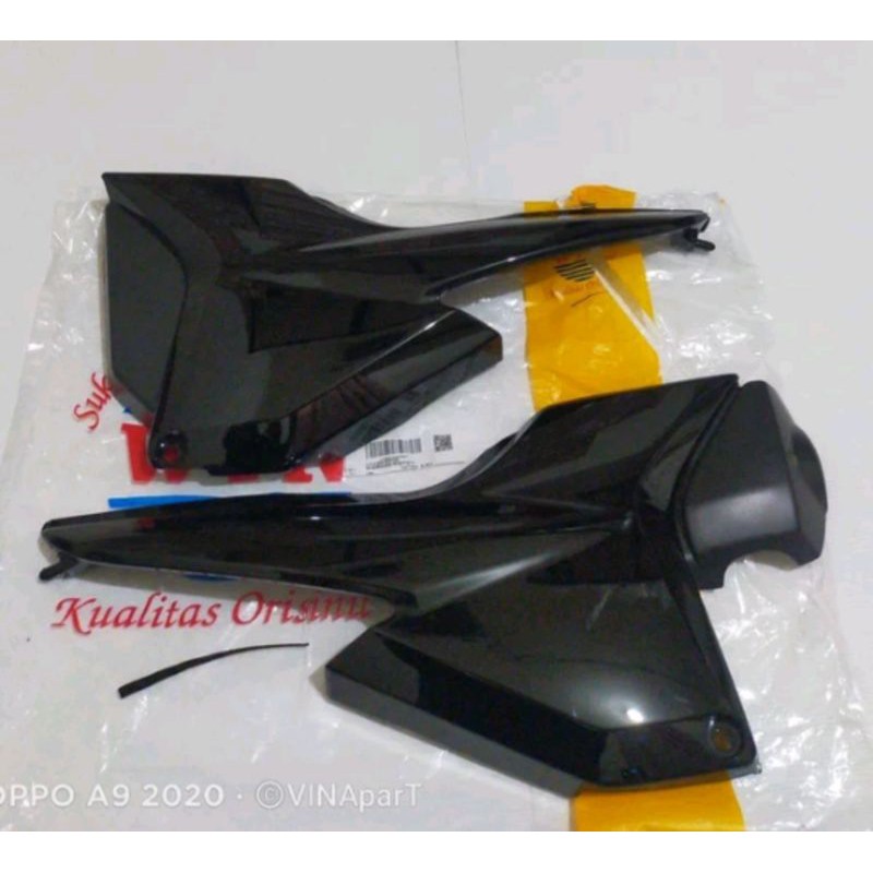 Jual tutup box aki Megapro Primus hitam keh set samping kanan kiri ...