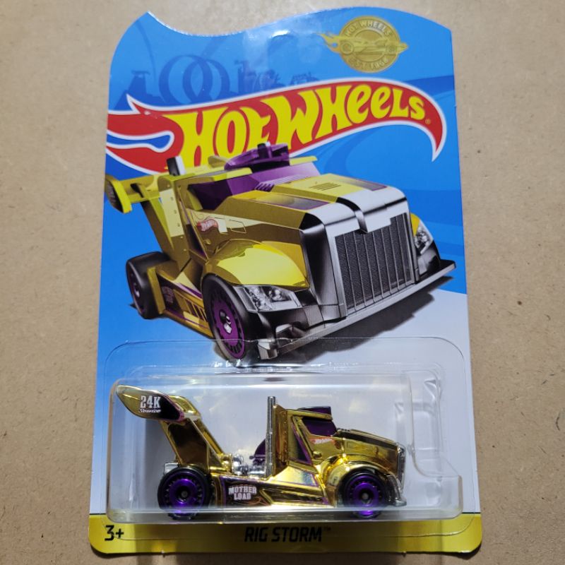 Jual HOT WHEELS RIG STORM / ANNIVERSARY EDITION [ GOLD ] | Shopee Indonesia