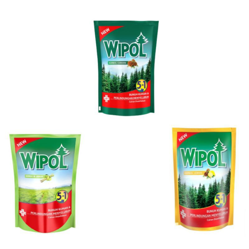 Jual WIPOL CAIRAN DISINFEKTAN KARBOL 750/780ML | Shopee Indonesia
