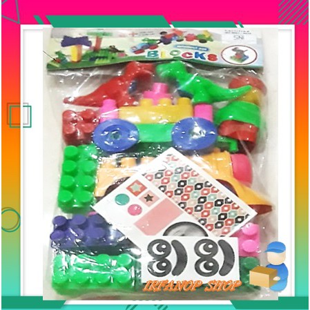 Jual Mainan Lego Anak Intellect Set Blocks Dinosaurus Susun Kereta ...