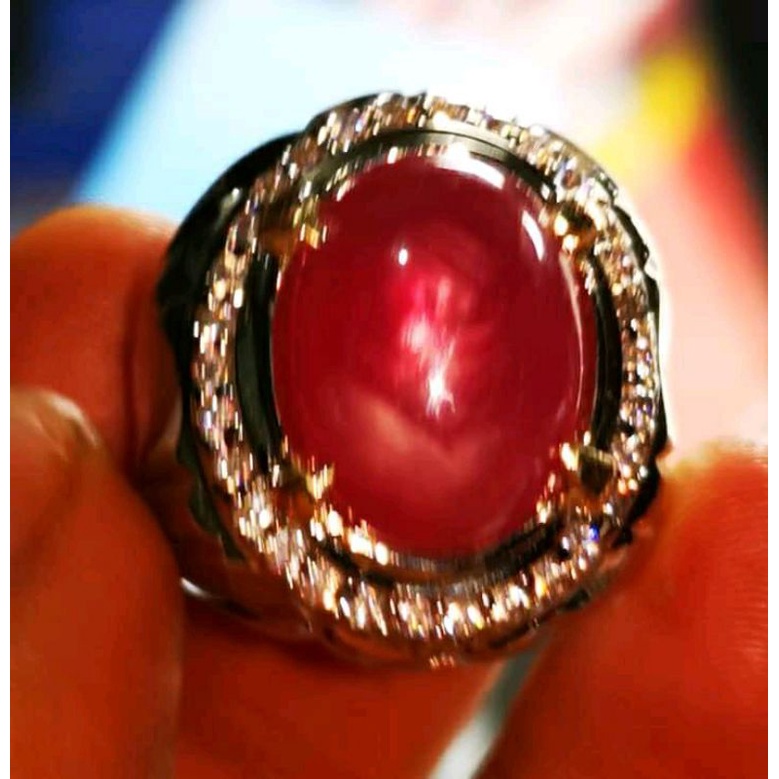 Jual Batu cincin ruby burma star memo sgr lab | Shopee Indonesia