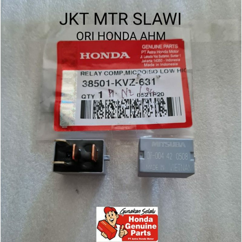 Jual 38501-KVZ-631 relay comp kvz, verza,Megapro monoshock, sonic, gtr ...