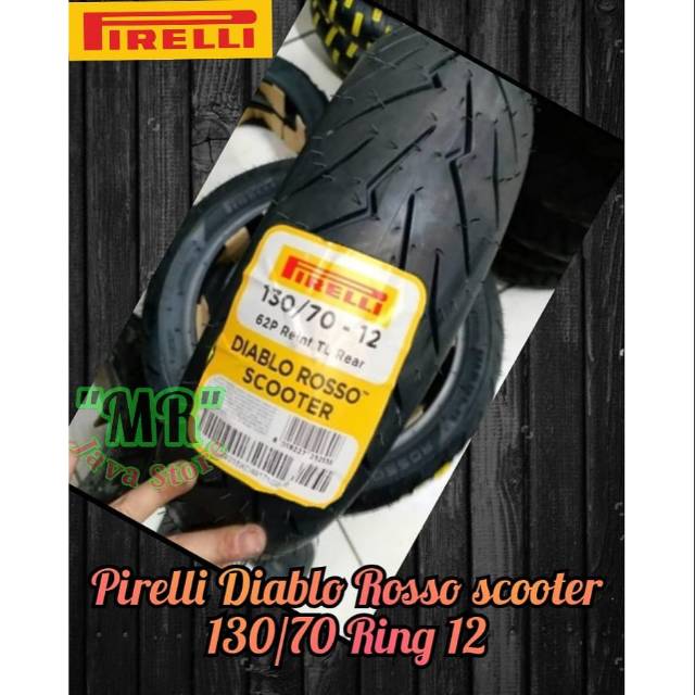 Jual pirelli Diablo Rosso Scooter 130/70 Ring 12 Ban vespa sprint scoopy | Shopee Indonesia