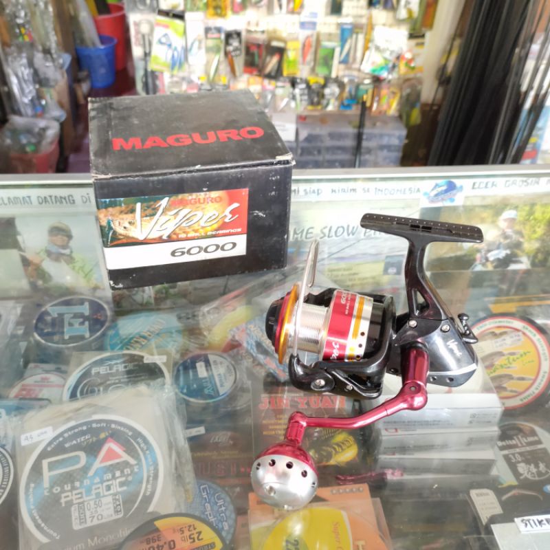 Jual REEL PANCING MAGURO VIPER UKURAN 6000 - REEL SPINNING MAGURO VIPER | Shopee Indonesia