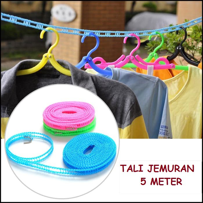 Jual TALI JEMURAN / TALI JEMURAN BAJU / TALI JEMURAN 5 METER / TALI ...