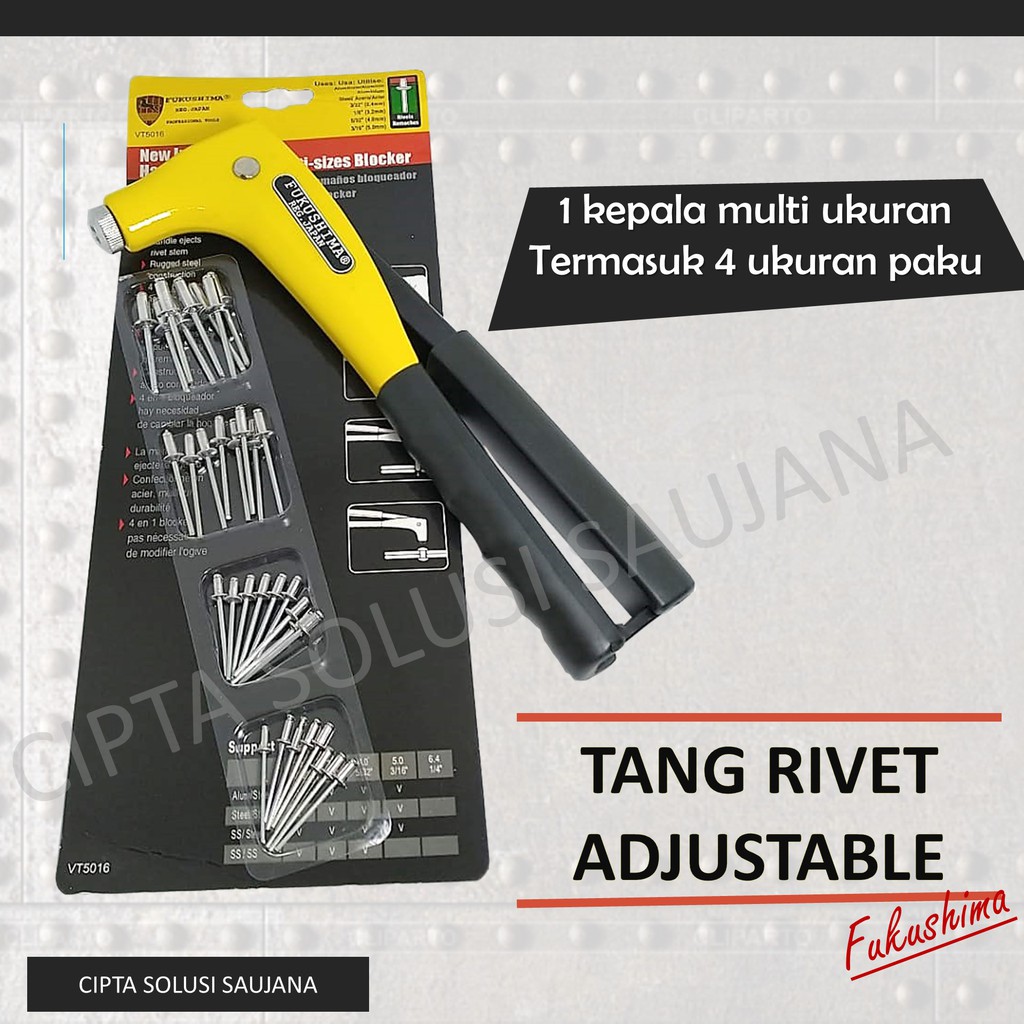 Jual TANG RIVET FUKUSHIMA 4 IN 1 TANG RIPET ALAT PAKU RIVET KELING HAND ...