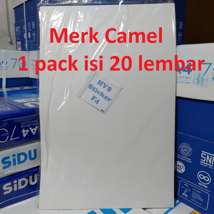 Jual Kertas stiker HVS F4 camel | Shopee Indonesia