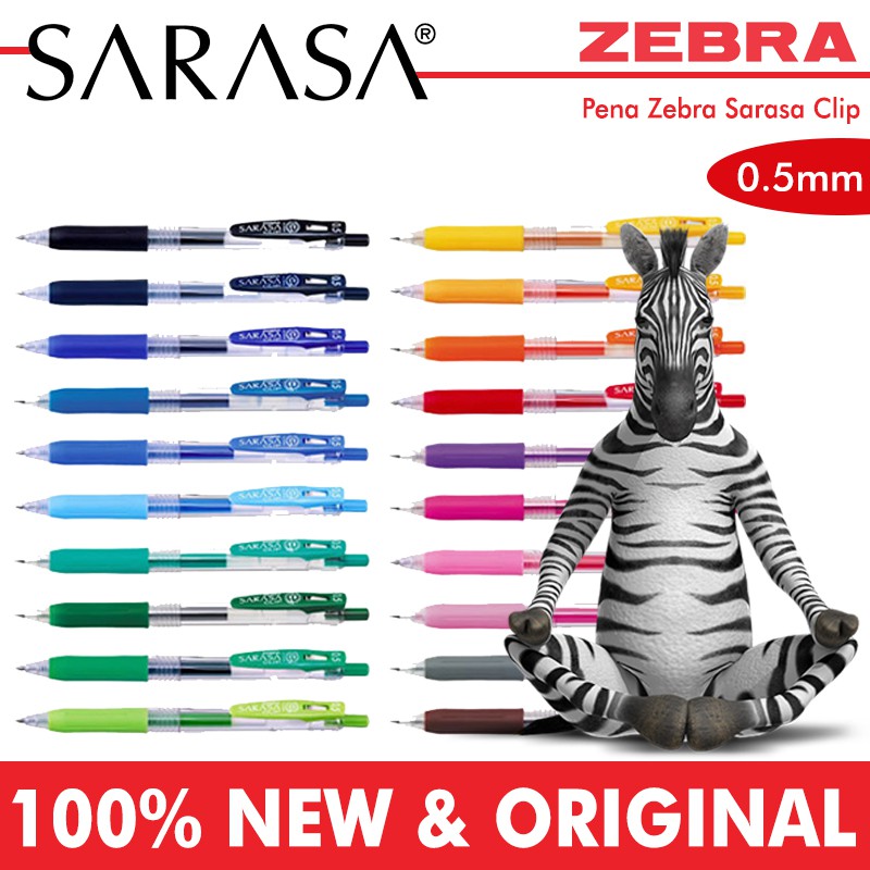 Jual Pena Gel Zebra Sarasa clip 0.5 mm | Shopee Indonesia